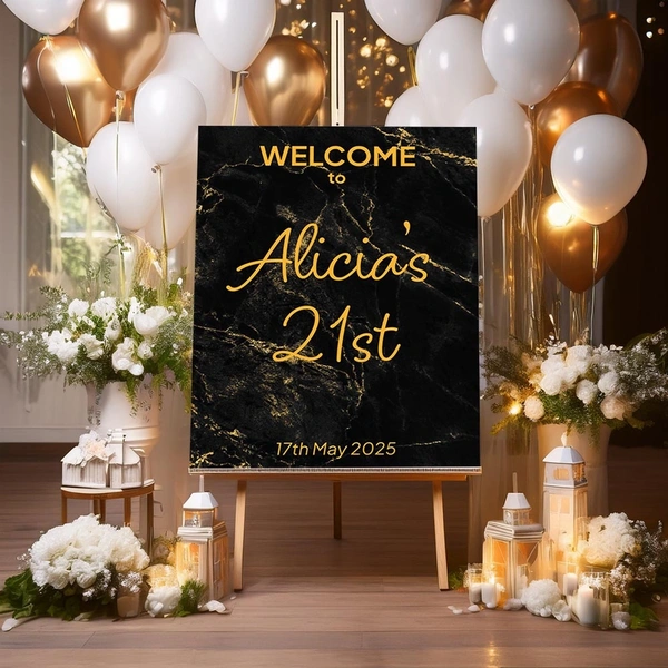 Birthday Party Welcome Board | A1 & A2 Printing | CMYK Printers