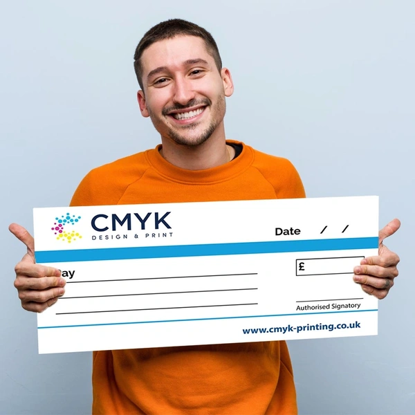 Large Cheque Printing | Reusable Giant Cheques UK | CMYK Printers