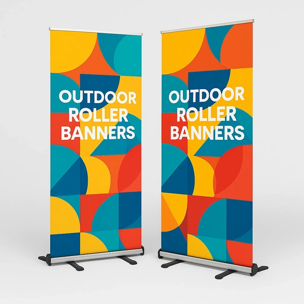 Outdoor Roller Banners | Double-Sided Display | CMYK Printers