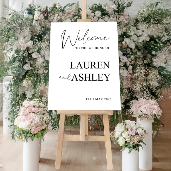 Wedding Welcome Board Printing | A1 & A2 Signs | CMYK Printers