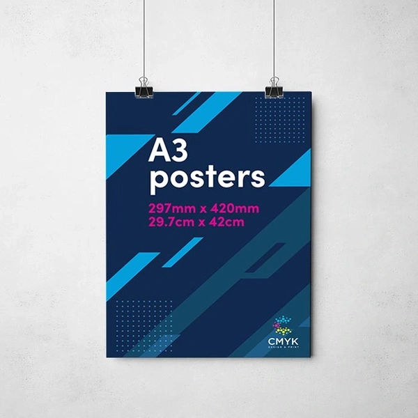 A3 Poster Printing 150gsm 250gsm Silk Cmyk Printers